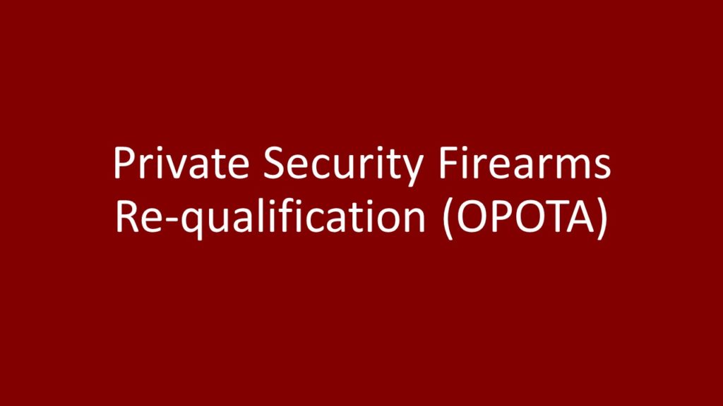 Private Security Firearms Re-qualification (OPOTA) | Ohio Citizens ...