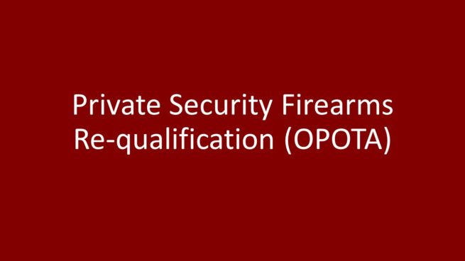 Private Security Firearms Re-qualification (OPOTA) | Ohio Citizens ...